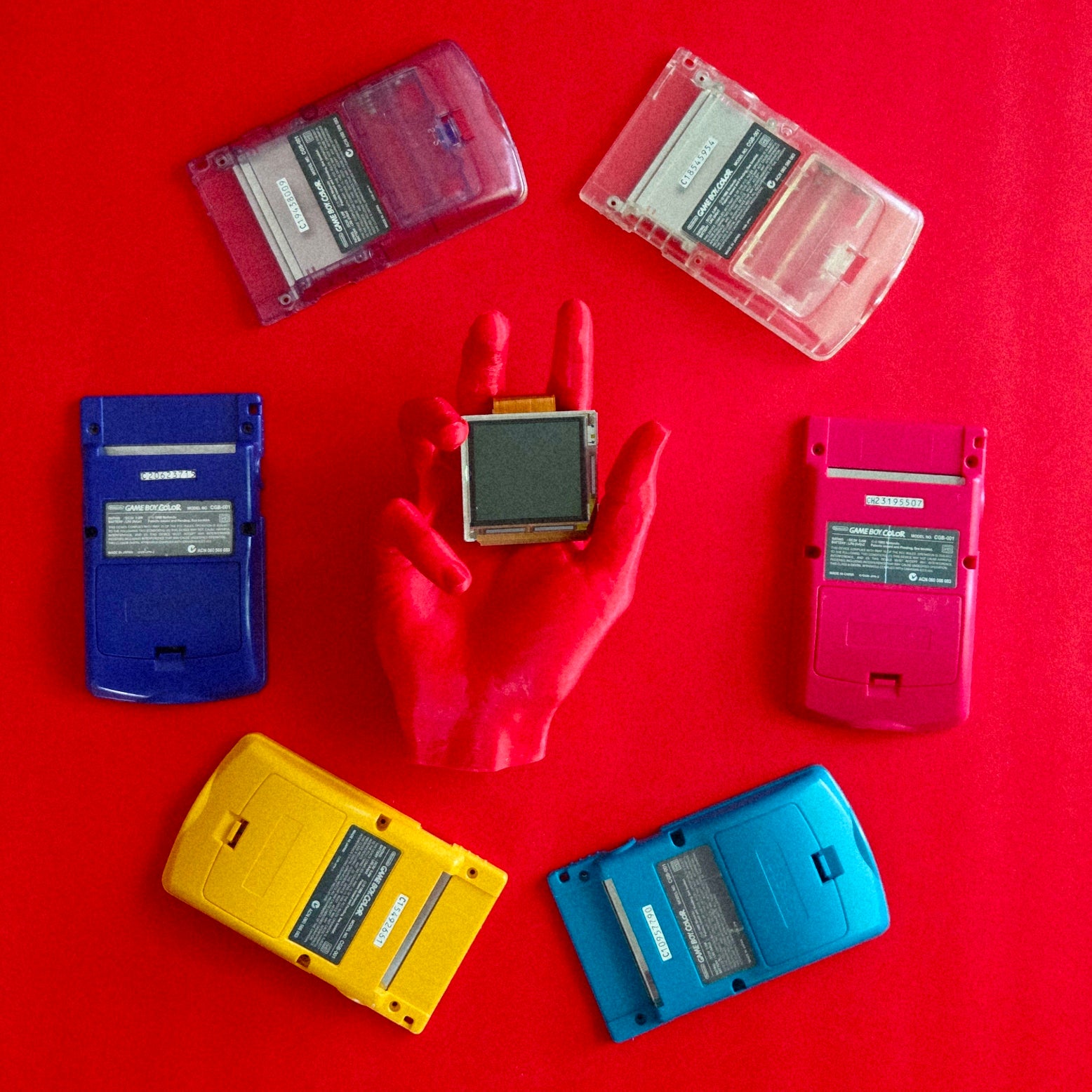 Gameboy Color Shell – Red Hand Games
